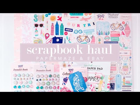 Scrapbook Haul - Papermaze & Ebay