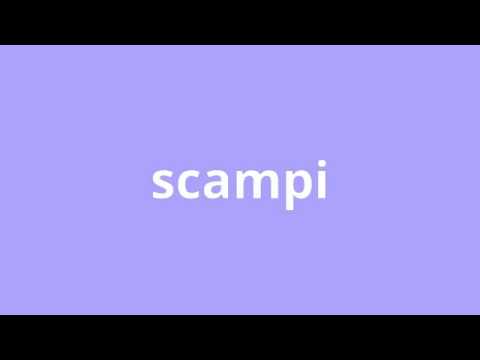 what is the meaning of scampi.