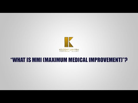 What is MMI (Maximum Medical Improvement)?