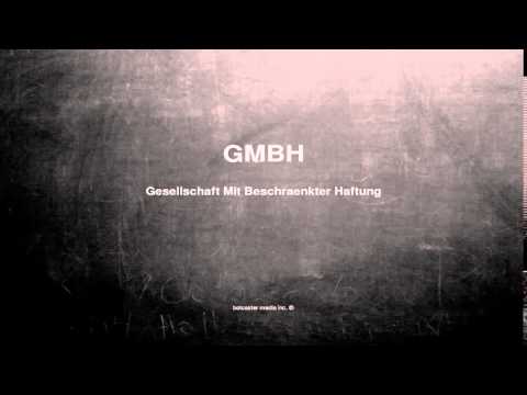 What does GMBH mean