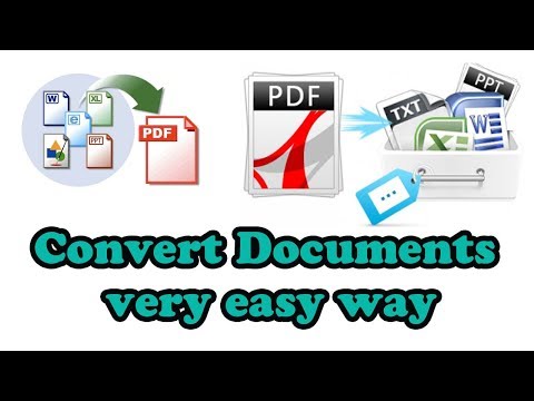 Convert any documents - word to pdf -jpg to pdf- pdf to word- very easy