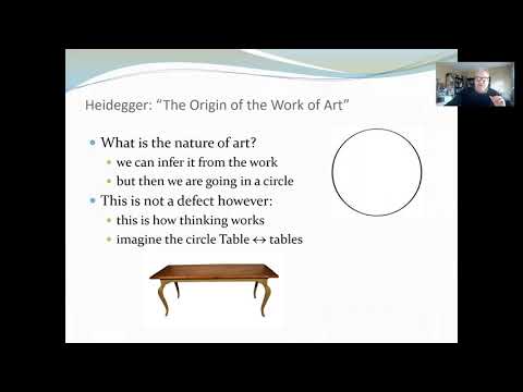 Dr. Jenkins Presents Martin Heidegger: The Origin of the Work of Art