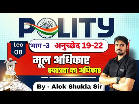 Right to Freedom | Article 19 to 22 | Fundamental Rights | Part 3 of Constitution | Article 19 |