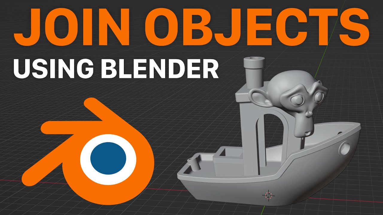 How to join 2 objects together using Blender