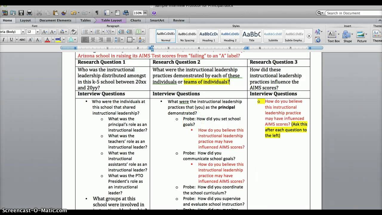 Qualitaive Interview Protocol