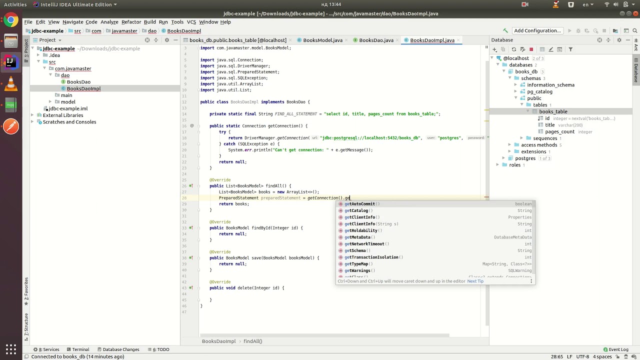 Java JDBC Database Connection from Scratch with CRUD example