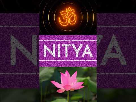 🕉️ NITYA - HINDU girl name | NITYA OM Status | NITYA Lotus Status | #Shorts