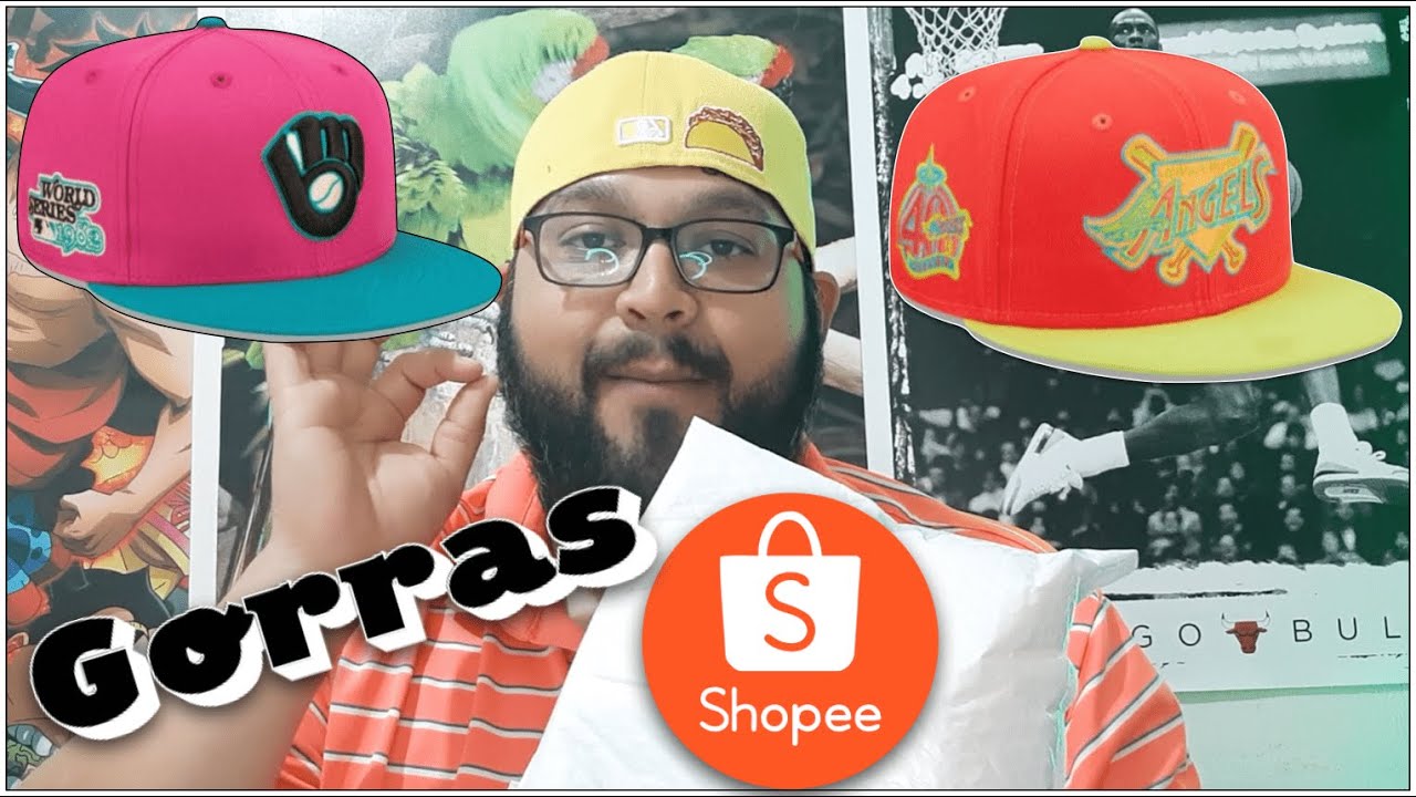 GORRAS de SHOPEE de Diseños y Colores Exclusivos | ANAHEIM y MILWAUKEE MLB