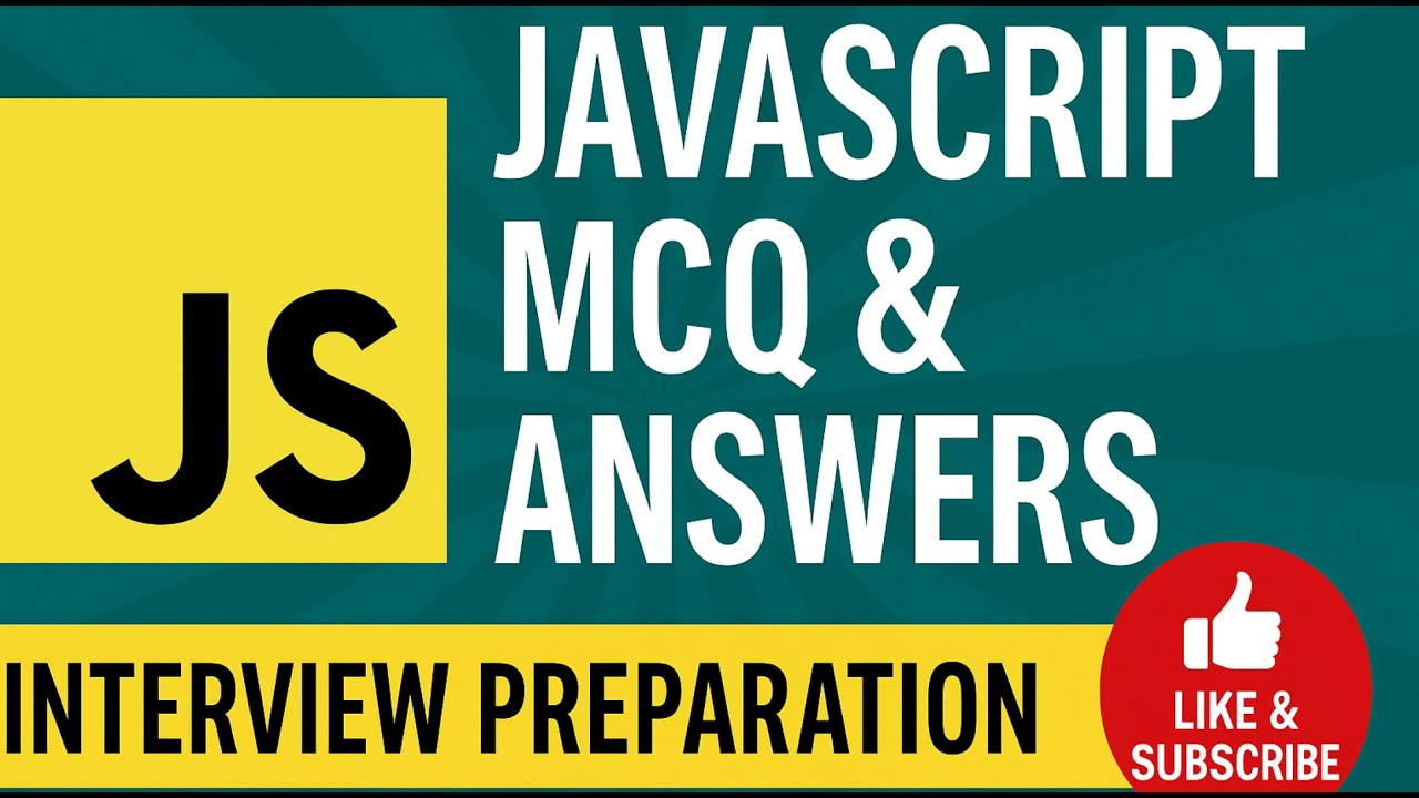 Part-1 (1 - 30) JavaScript MCQ Practice | Multiple Choice Questions with Answers for Inter. & Exams