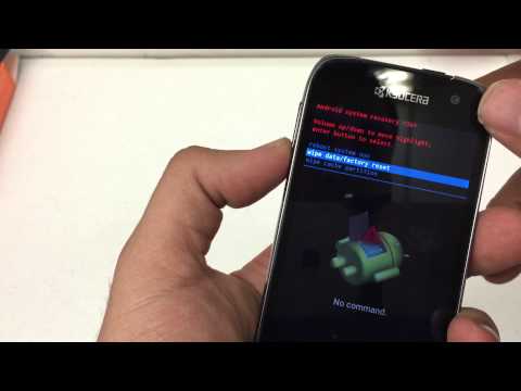 How to Hard Reset The KYOCERA Hydro Life Metro PCS Android 4.4