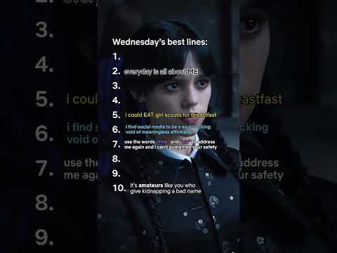 Her best lines #wednesday #wednesdayaddams #netflix #timburton #jennaortega #fyp