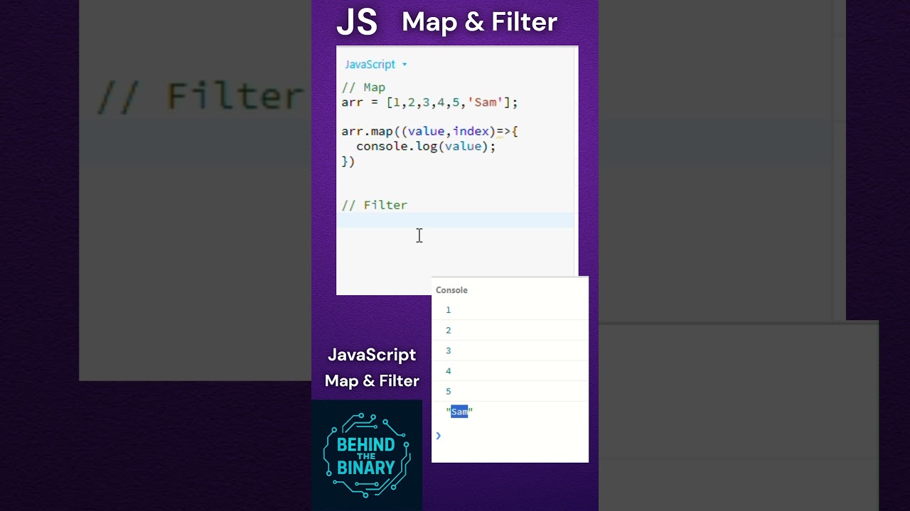 🎬 JavaScript map() and filter() Methods Explained | ES6 Array Functions Tutorial
