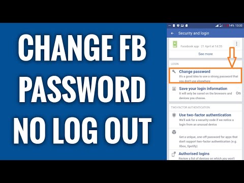 How To Change Facebook Password Without Logging Out