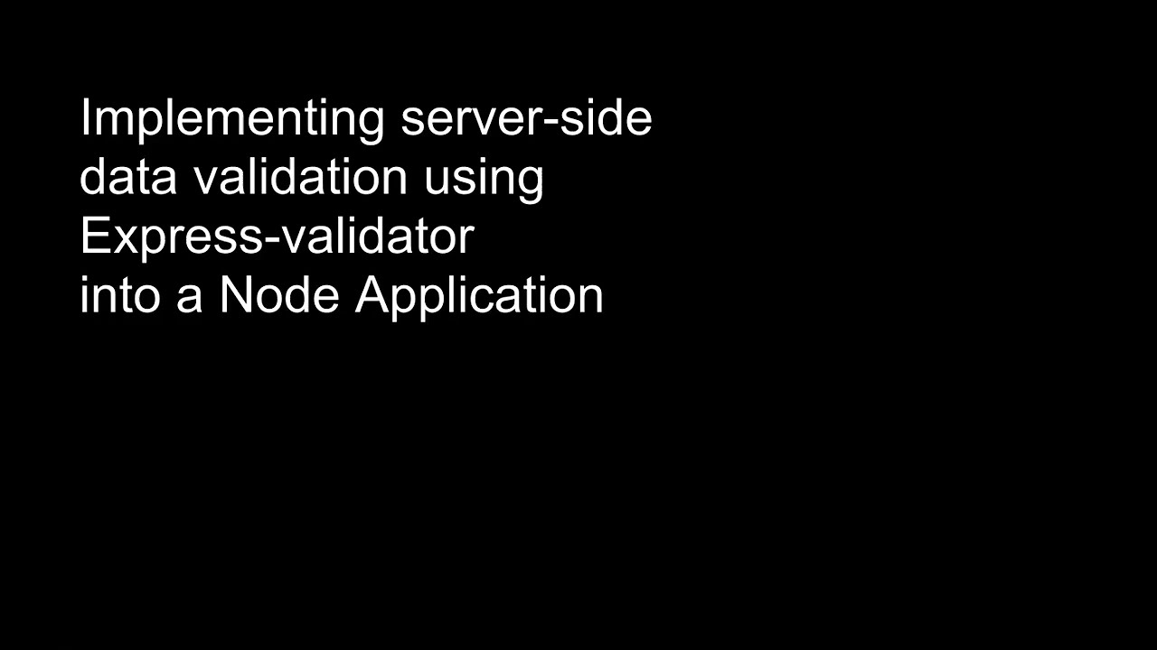Server side Validation