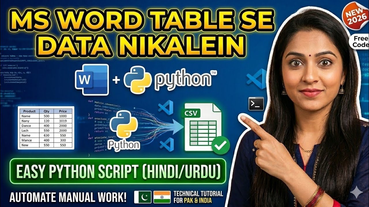 Learn how to extract data from tables in Microsoft Word using Python