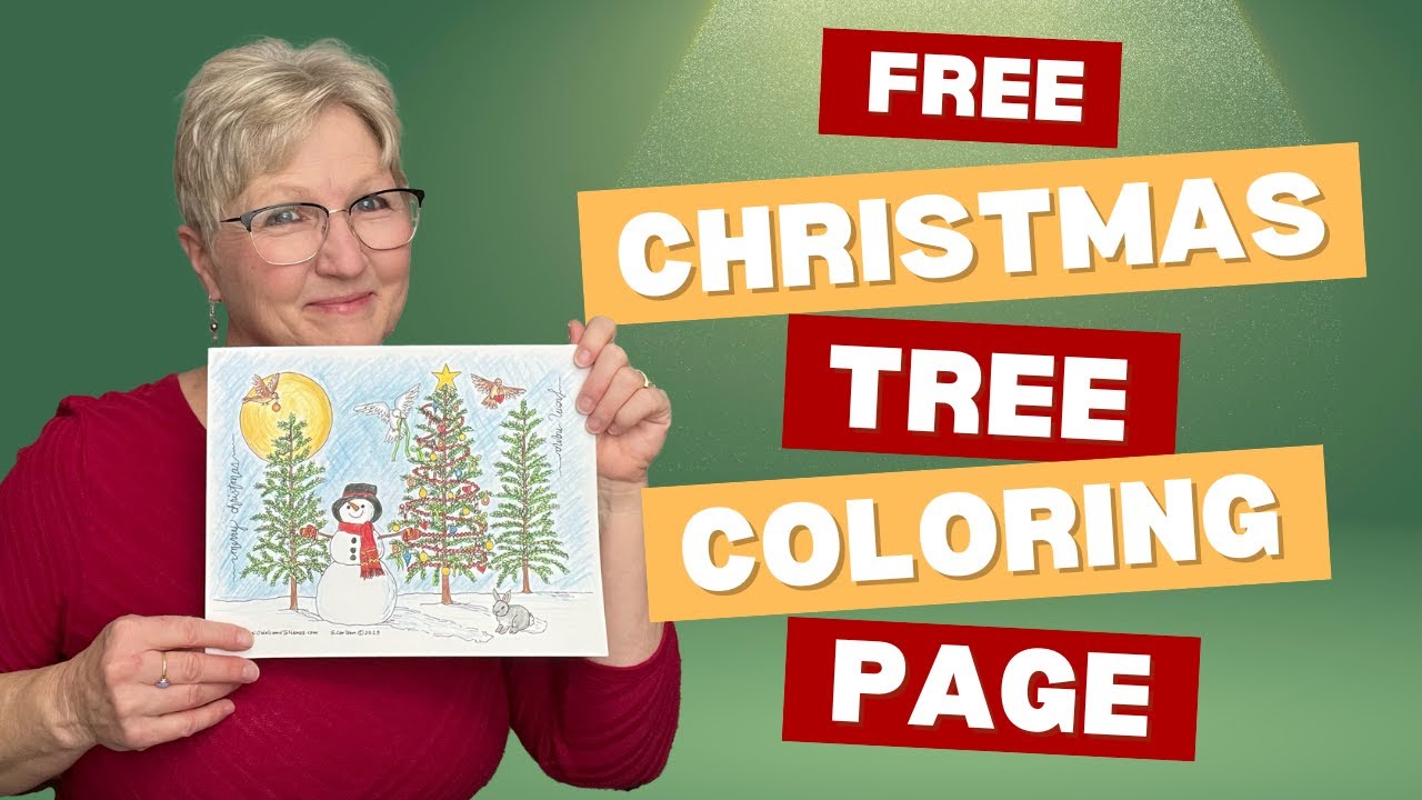 A Christmas Tree Coloring Page (Free Printable!) | Welcome to Nana's