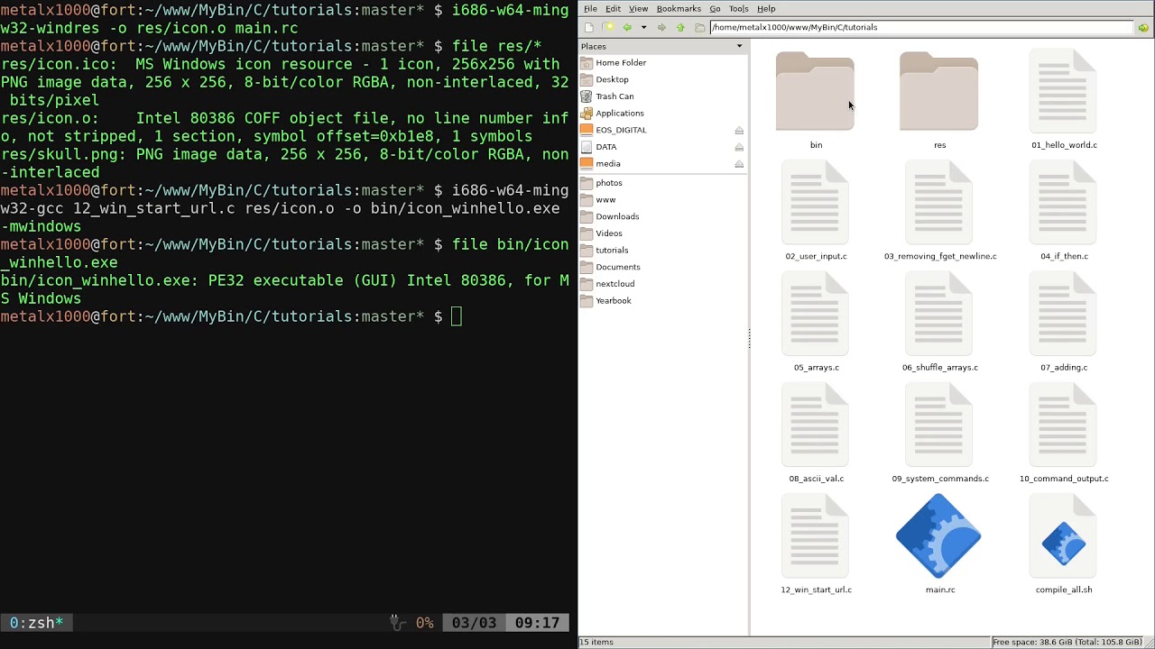 14 C Programming Application ICON Cross Compiling for Windows On Linux