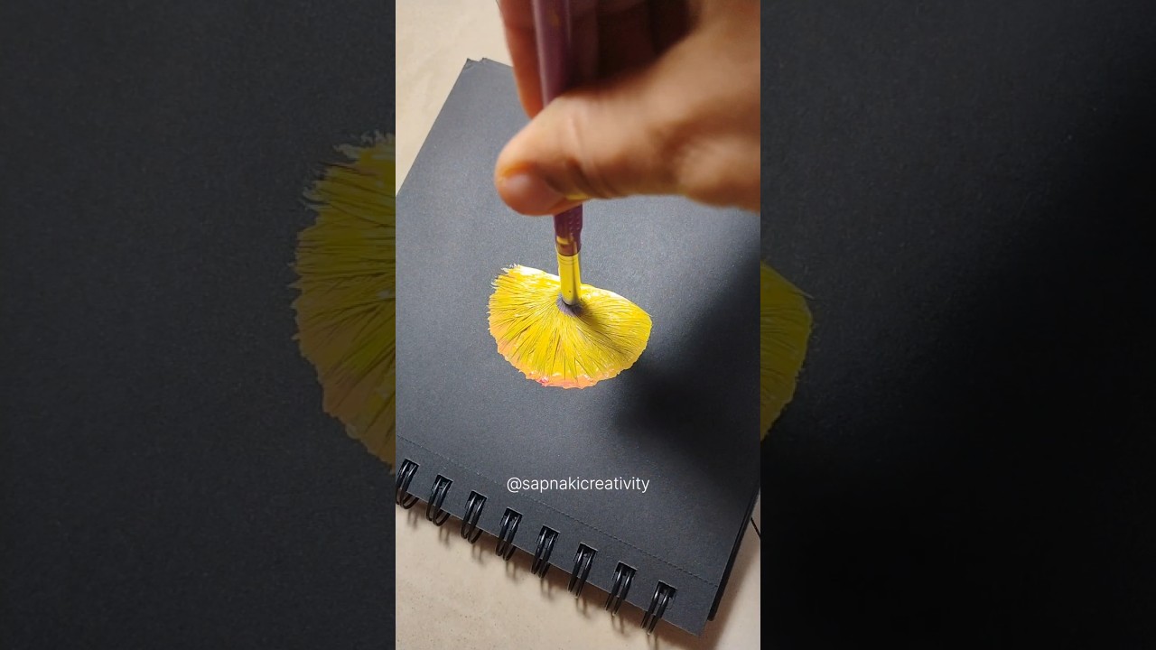 3 vibrant and mesmerizing flower #art #acrylic #shortsfeed #creativity