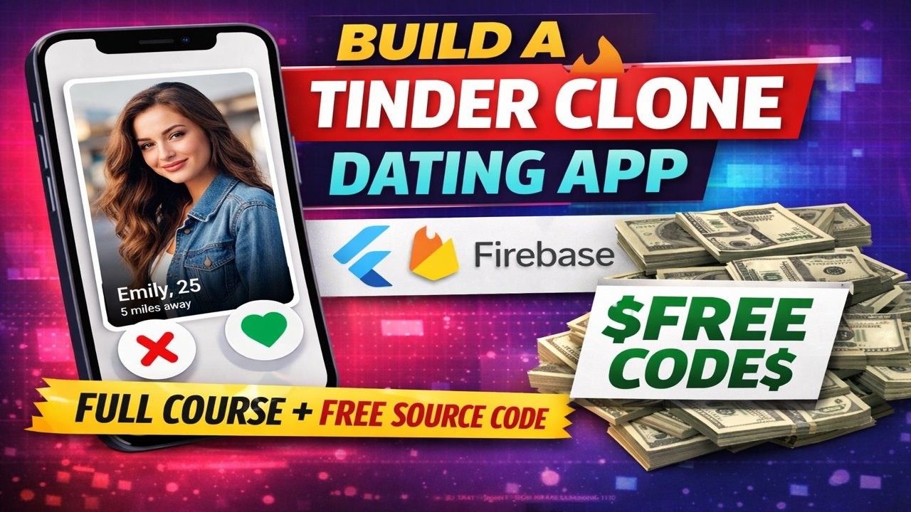 Flutter Tinder Clone Tutorial | Build a Dating App with Firebase (Free Source Code)