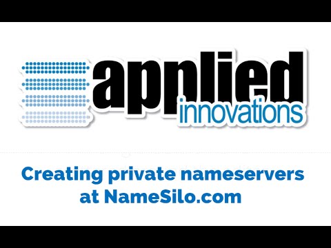 Creating Private Nameservers at NameSilo.com