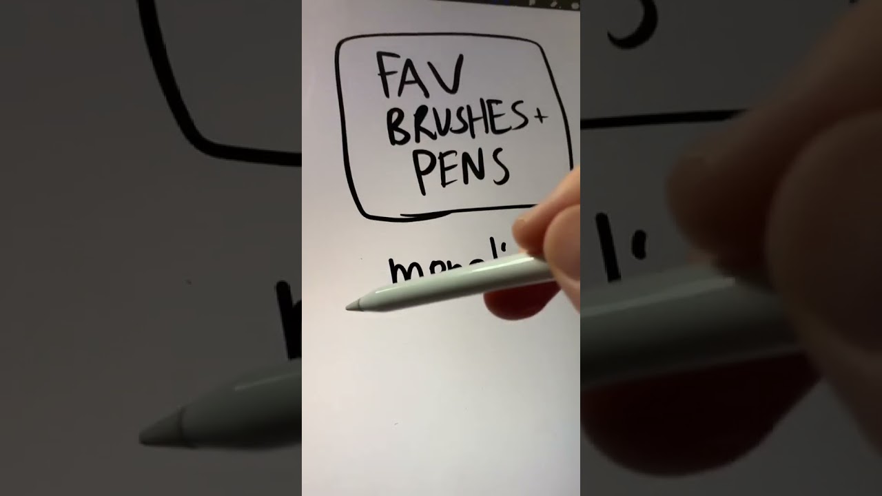 Favorite Pens and Brushes in Procreate