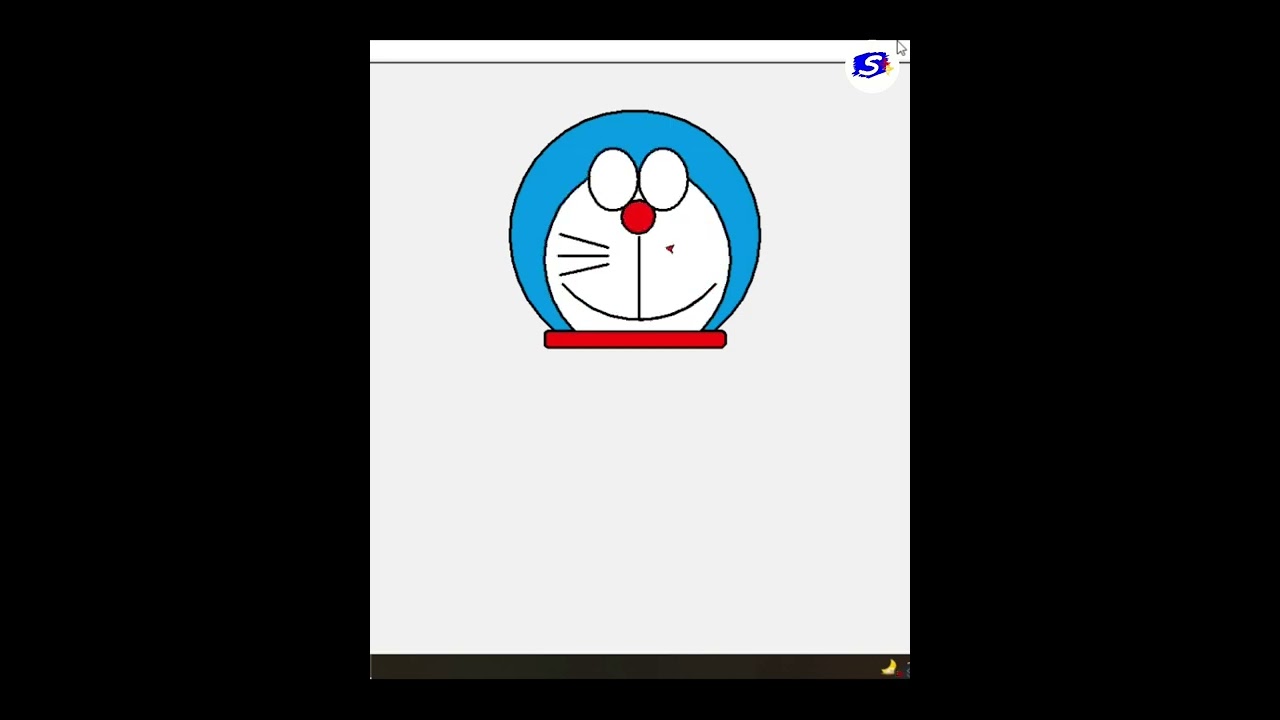 Drawing Doraemon using Python only | #shorts #doraemon