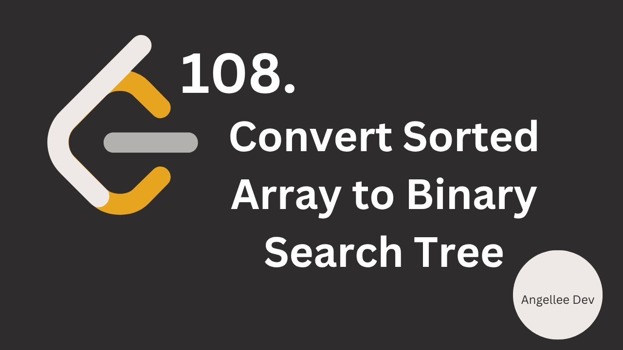 Convert Sorted Array to Binary Search Tree in JS | 108 | Tree | Javascript | Leetcode - Easy