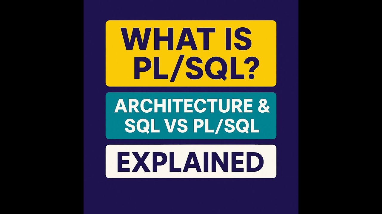 Oracle PL/SQL Tutorial | Architecture & Real-Time Example   #learnplsql #oracleplsql
