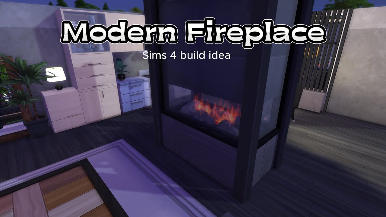 THE SIMS 4 | Modern Fireplace idea - tutorial | NOCC