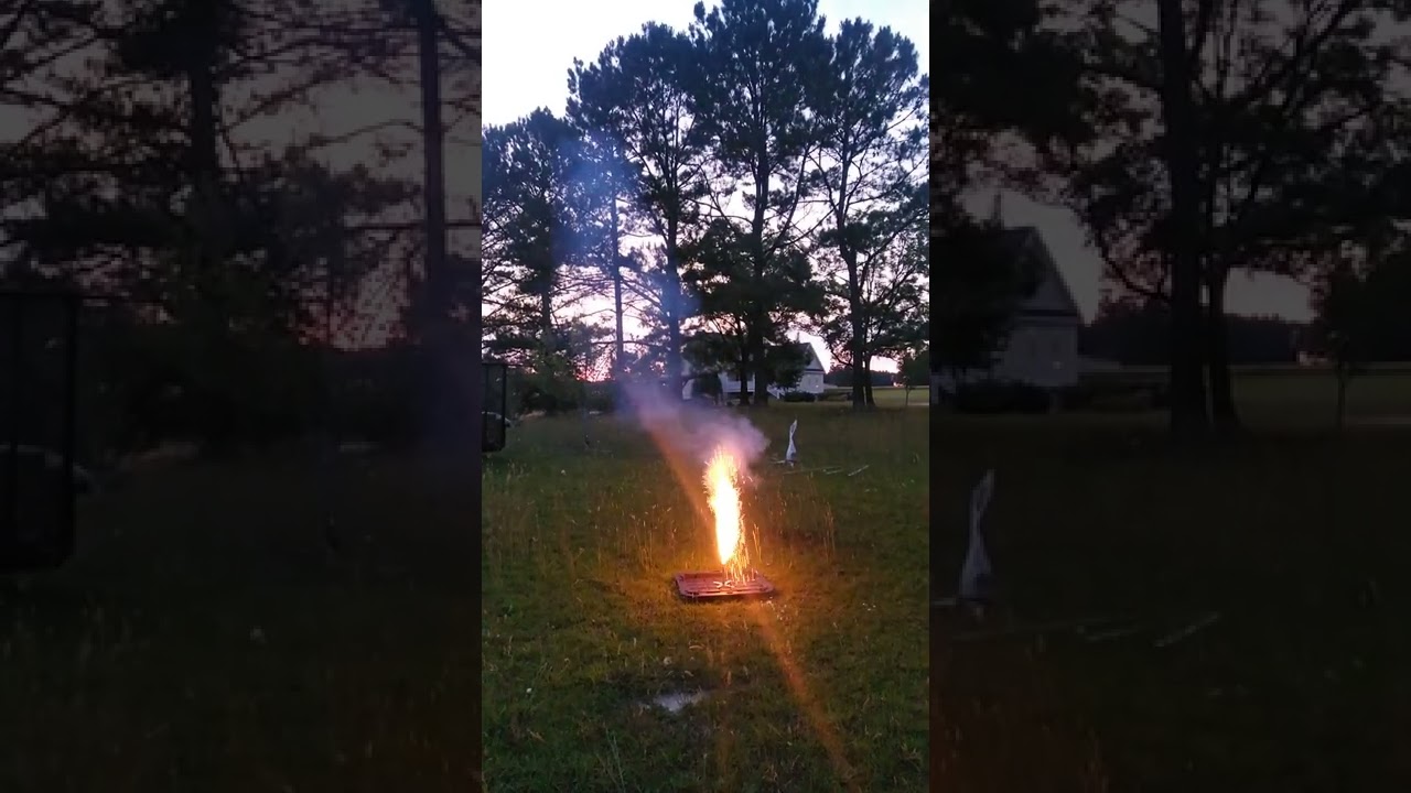 Strontium nitrate and titanium fountain test