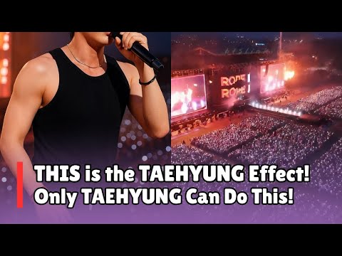 TAEHYUNG's Effect is Crazier than JIN's Concert?! Fans Go Crazy!
