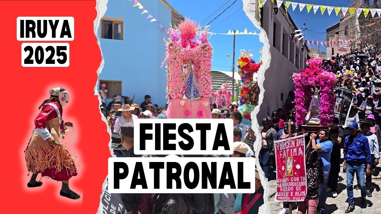 La procesión en la Fiesta Patronal Iruya 2025, con las imágenes y los cachis