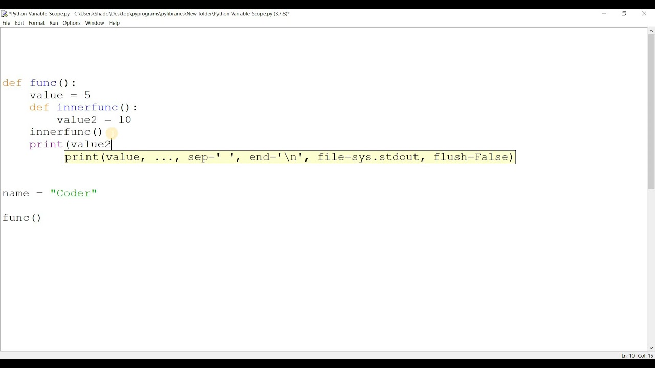 Variable Scope and Namespaces in Python