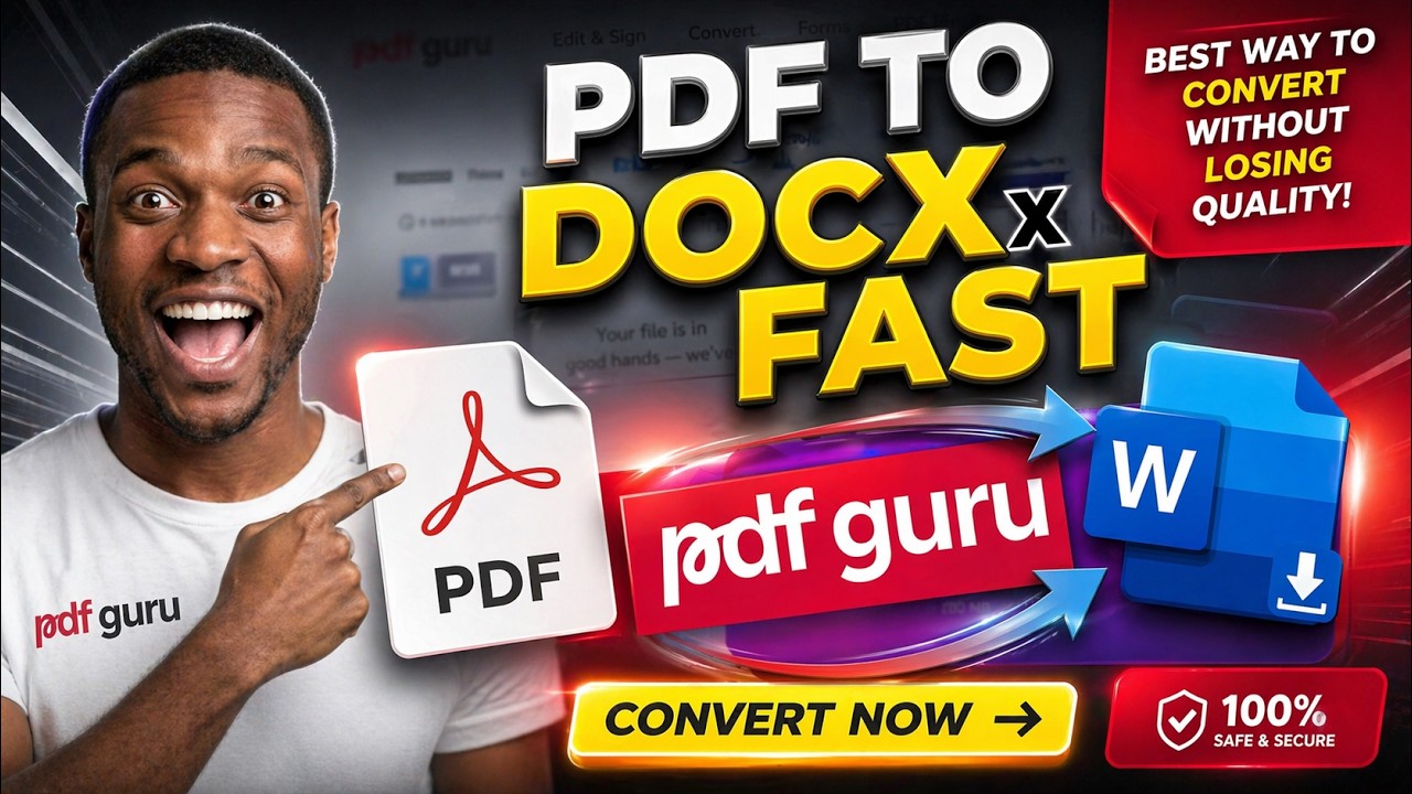 How to Convert PDF to DOCX Online — Quick Tutorial