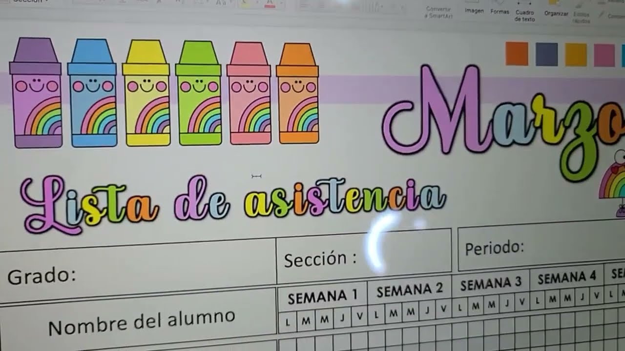 REGISTRO DE ASISTENCIA ACTUALIZADO descargalo totalmente editable y gratis #powerpoint #gratis