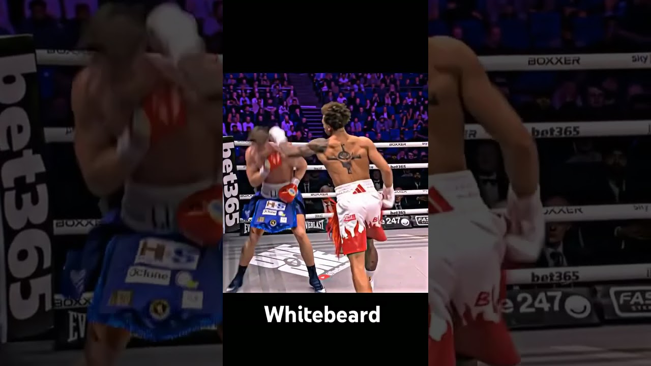 boxer with whitebeard tatoo on back is just 🔥 #boxing #shortvideo #fighter #shadowboxing #shorts