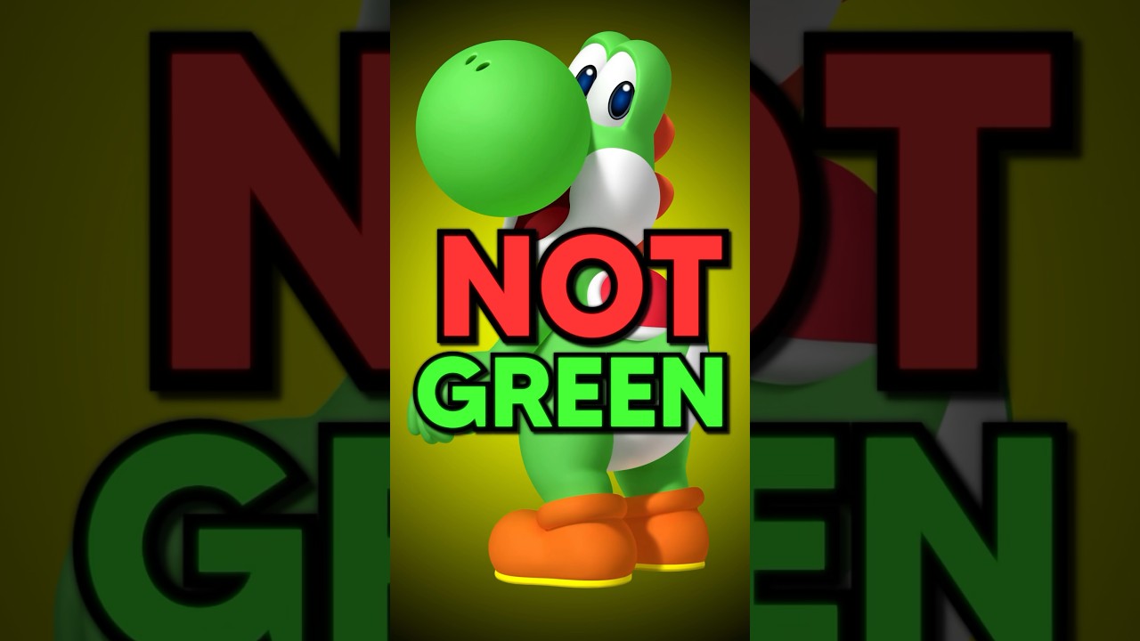 Yoshi is NOT Green…