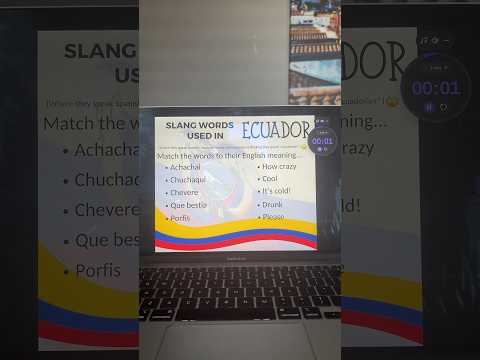 Top 5 Spanish slang words used in Ecuador #spanishslang #learnspanish