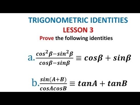 How to verify trigonometric identities| Grade 11 maths #alevelmaths