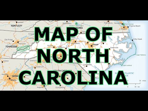 MAP OF NORTH CAROLINA