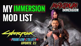 My Full Immersion Mod List for Update 2-1 at Cyberpunk 2077 Nexus - Mods and community