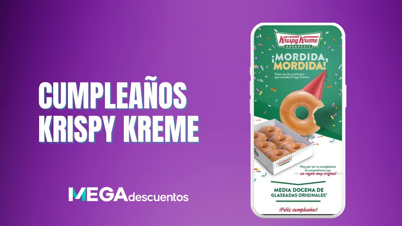 Cumpleaños Krispy Kreme: ¿Qué regalan?
