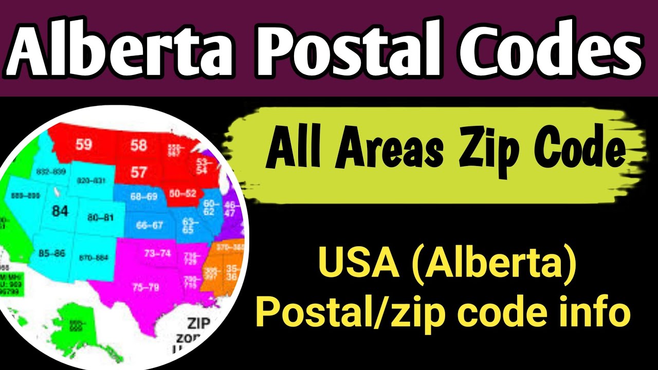Postal Codes Alberta Canada