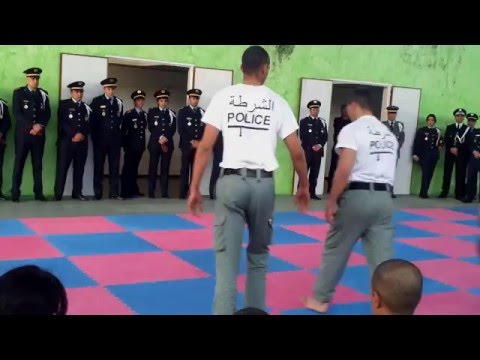 الشرطي هشام ملولي استعراض قتالي بالمعهد الملكي للشرطة | Hicham Mallouli Police Maroc