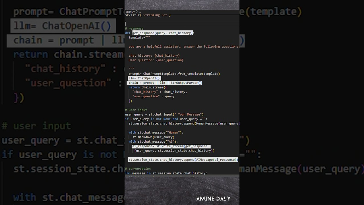 Python, StreamLit, LangChain & GPT | Real-Time Chatbot with Memory for AI Agents (coding) #AiAgent