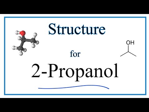 Molecular Structure and Lewis Structure for 2-Propanol (Isopropyl alcohol)