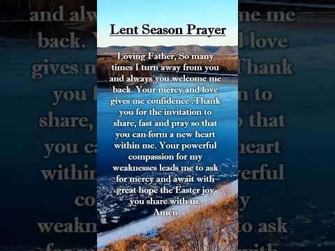 Lent Season Prayer || Prayer for Lent