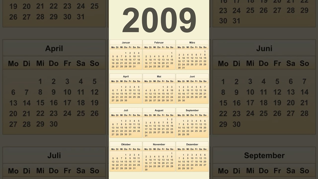 Kalender 2009