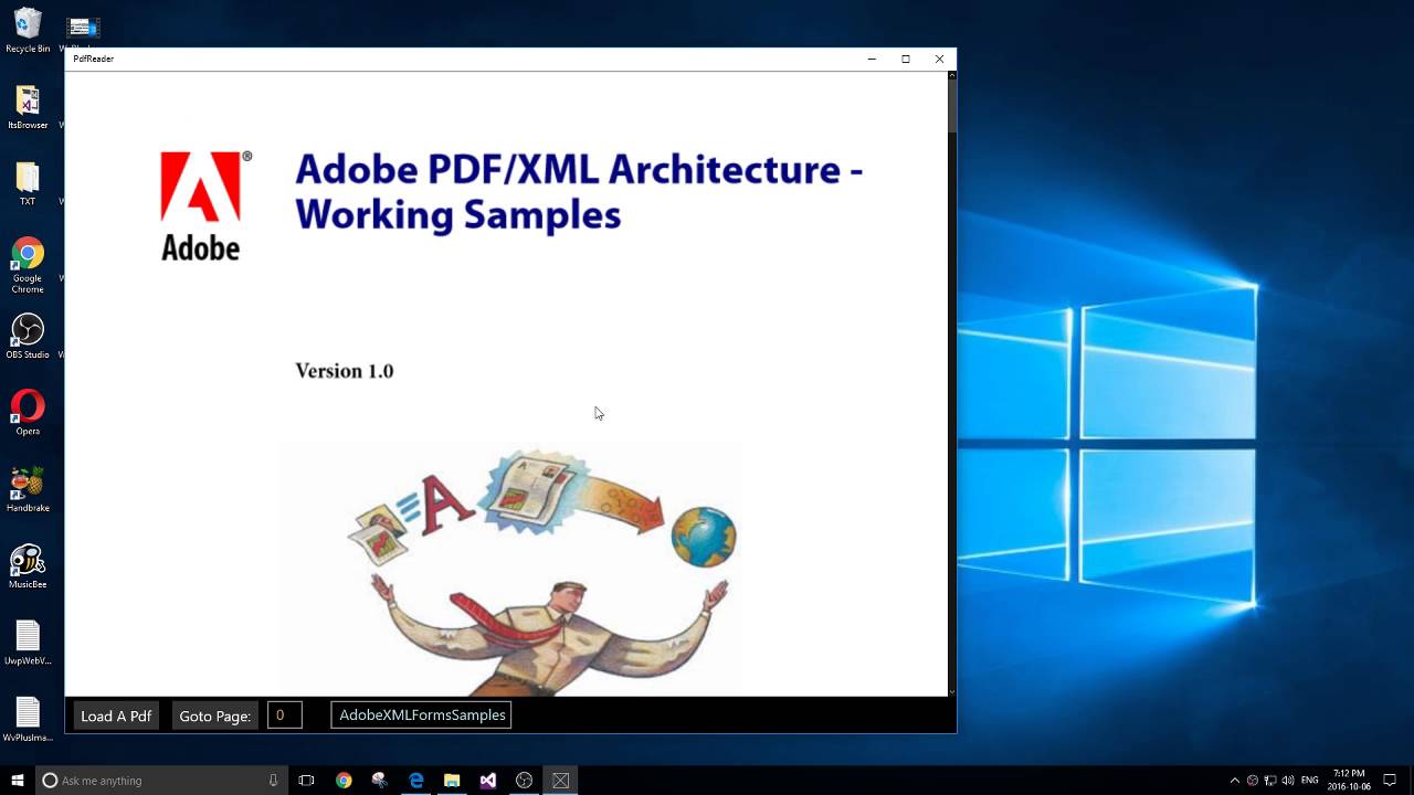 UWP PDF Reader From  PieEatingNinjas