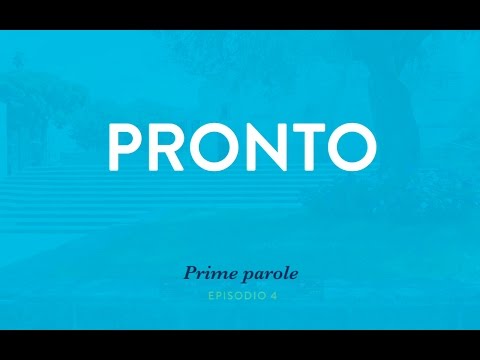 Italian language lessons: Video 4 - Pronto [1st series] / Basic words